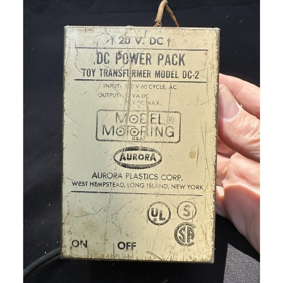 Aurora | Toys | Vintage Aurora Model Motoring 2 Volt Dc Power Pack Toy ...